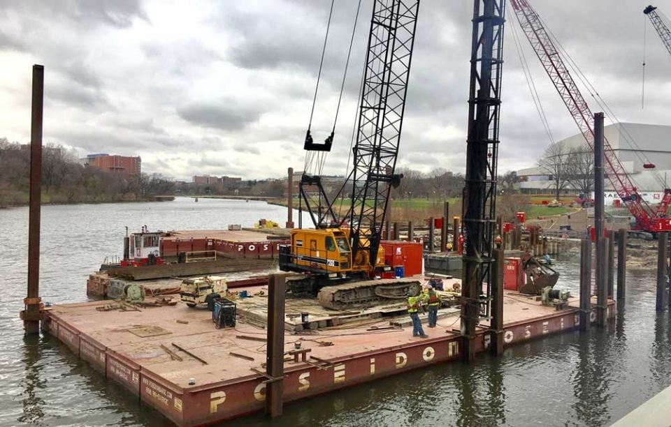 Pile Driving Portable Sectional Barges | Poseidon
